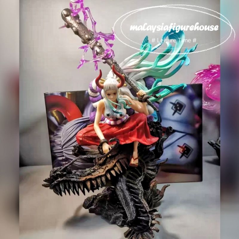 🔥READY STOCK🔥41CM ONE PIECE PZ YAMATO SIT DRAGON HEAD KAIDO SON COPY ...