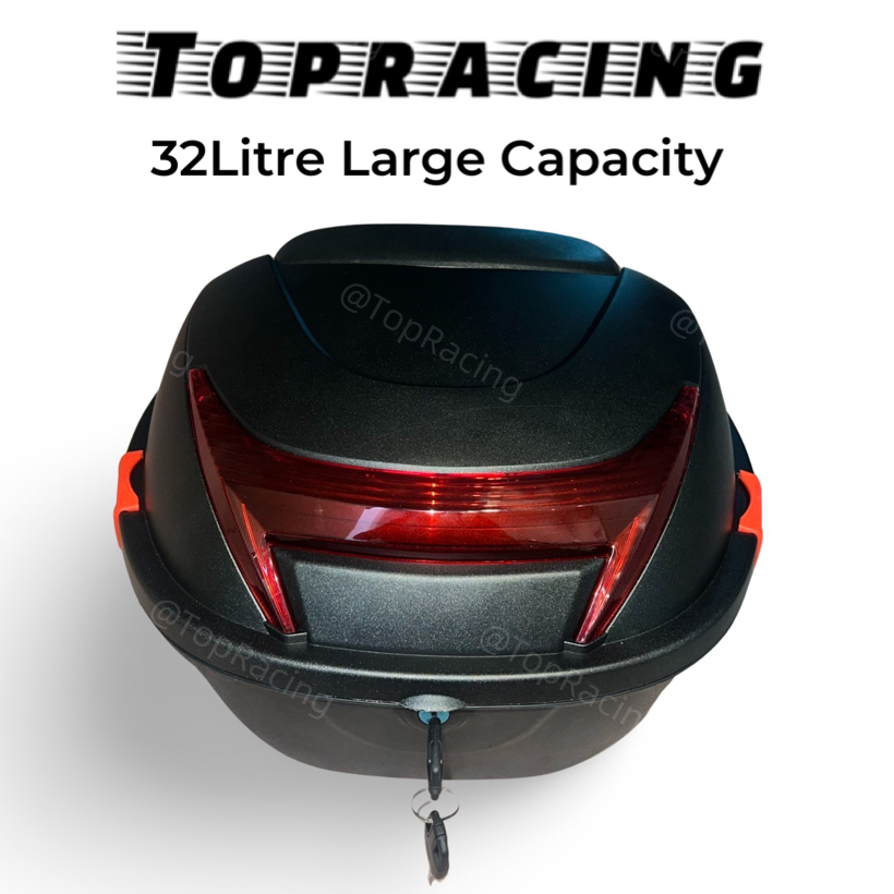 Top Racing 32L Motorcycle Box X2 Heavy Duty Storage Box Motor Peti ...