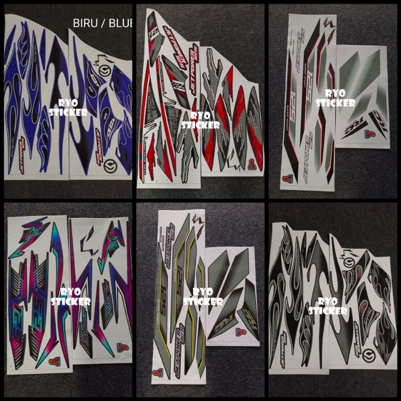 STICKER SYM JET POWER 125 API VIRAL/RC/HELLO KITTY/SPECIAL EDITION ...