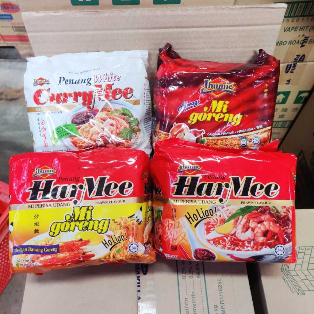 Ibumie Mi Goreng Instant Noodle Asli / HarMee Mi Goreng / HarMee Soup ...