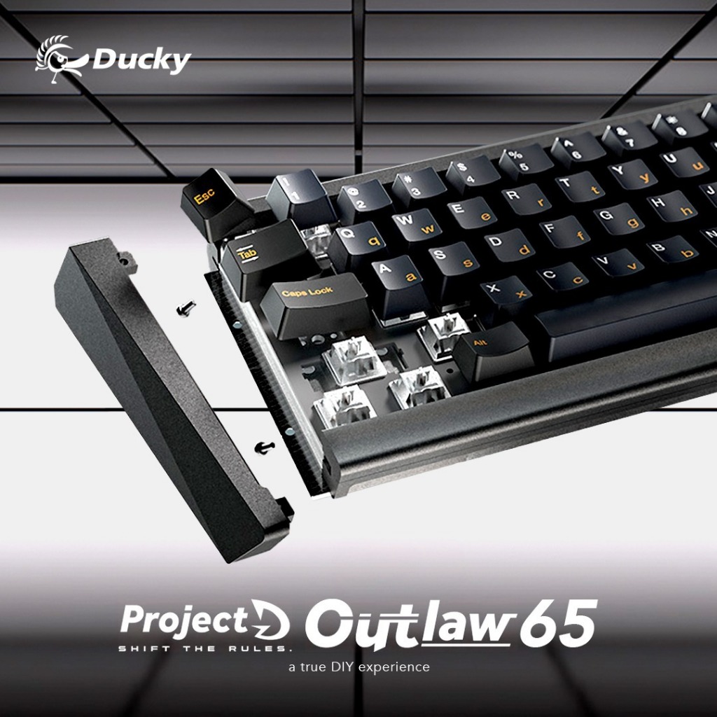 # Ducky ProjectD Outlaw 65 - Black Aluminum Barebone 65% Hotswap RGB ...