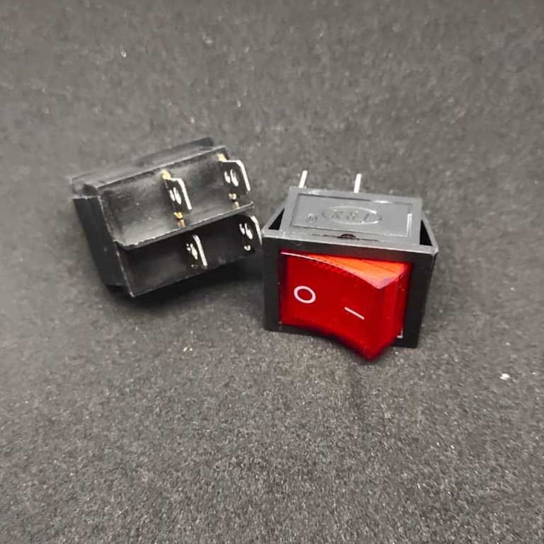4 PIN AC 250V SPST Panel Mount Standard & Momentary Spring 4 PIN Rocker ...