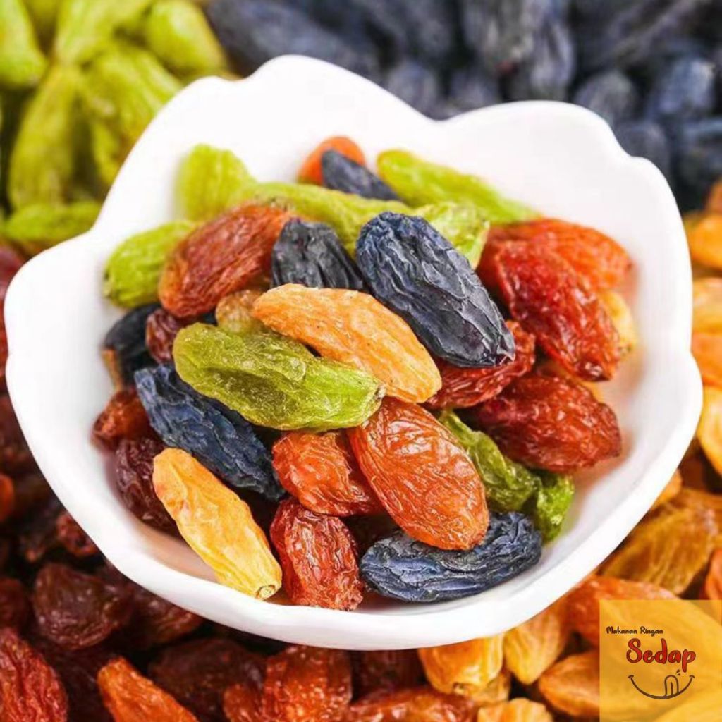 250g Colourful Sweet Raisins/Campuran Manis Kismis -Halal (Dried Green ...