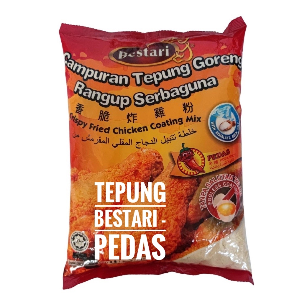 Bestari Crispy Fried Chicken Coating Mix Campuran Tepung Goreng Rangup ...
