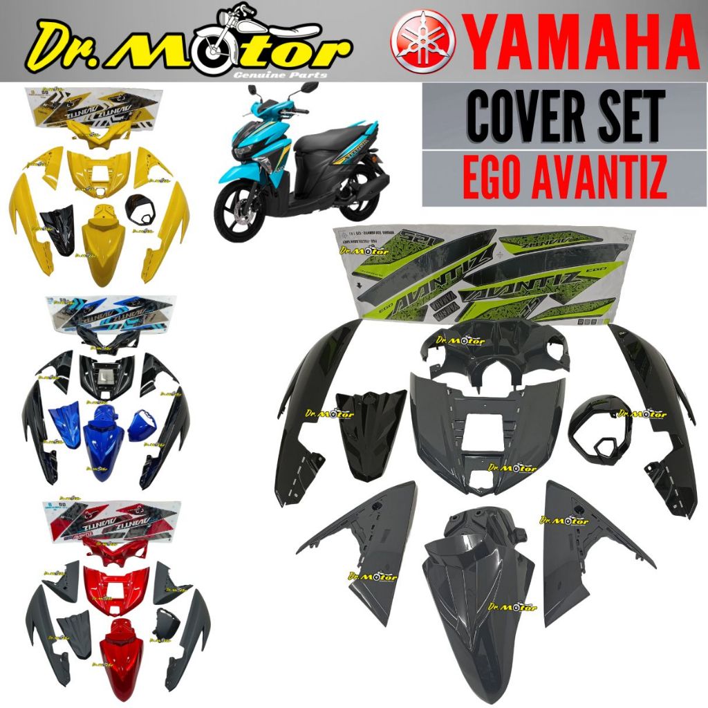 YAMAHA EGO AVANTIZ AVANTIS Cover Set Coverset Body Caver Complete Black ...