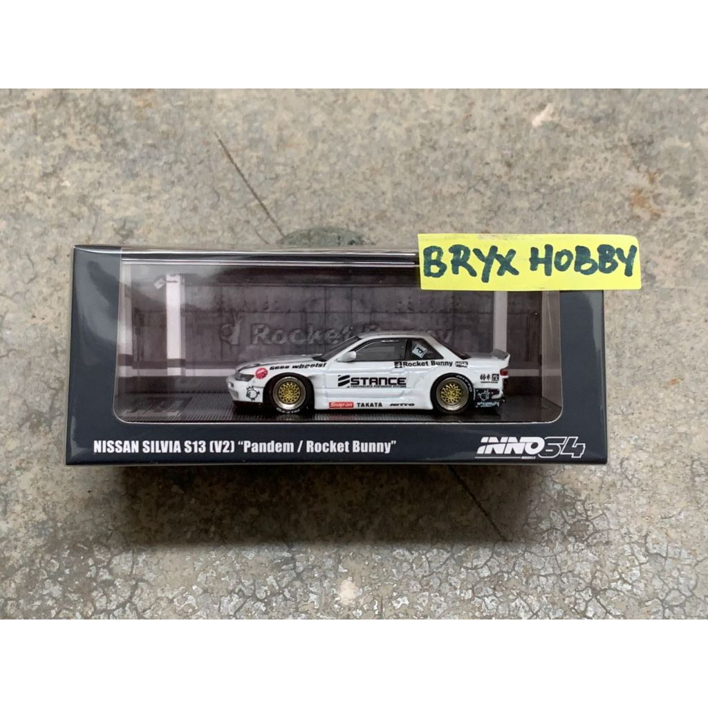 Inno Nissan Silvia S13 (V2) Pandem / Rocket Bunny #IN64S13V2WHI White ...