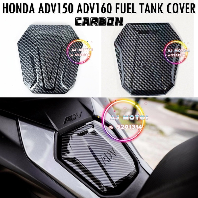 HONDA ADV150 ADV160 ADV CARBON FUEL TANK COVER CAP TANGKI PETROL MINYAK ...