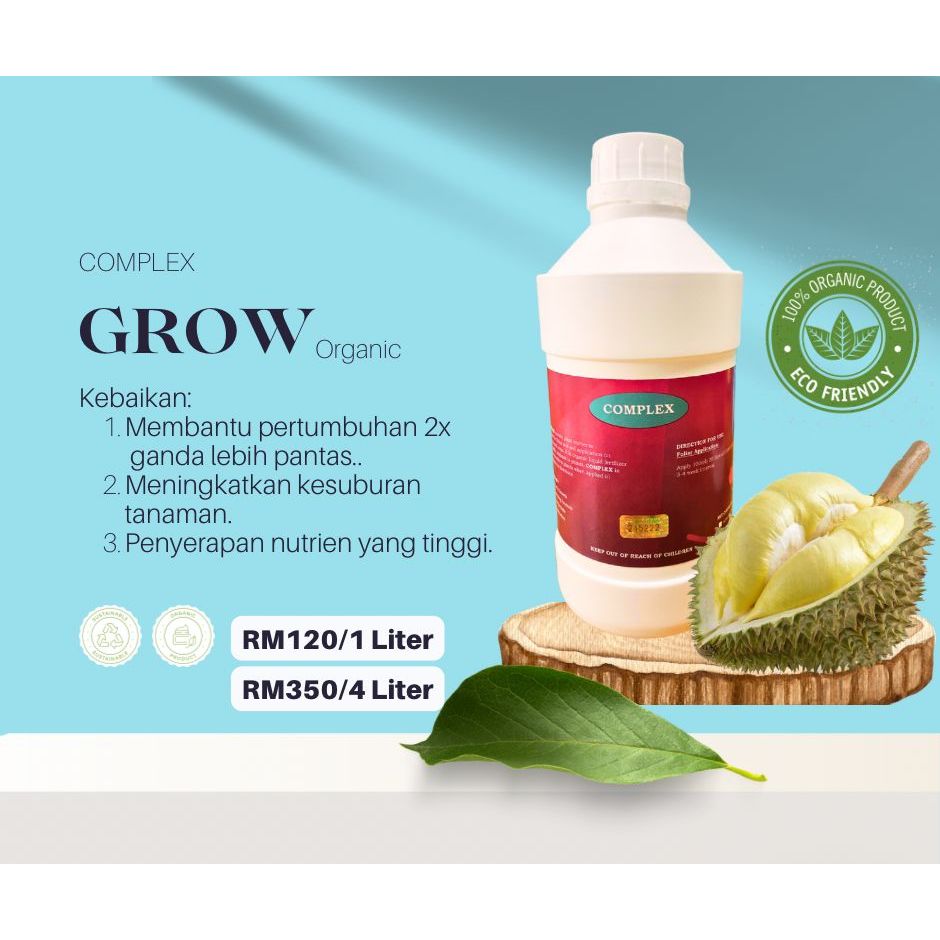TEKNOLOGI TERBARU - BAJA COMPLEX GROW ORGANIC ( HQ ) | Shopee Malaysia