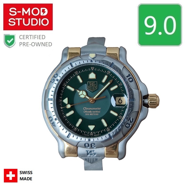 TAG Heuer 6000 Series 39mm Automatic Chronometer Hulk 2 Tone Gold ...