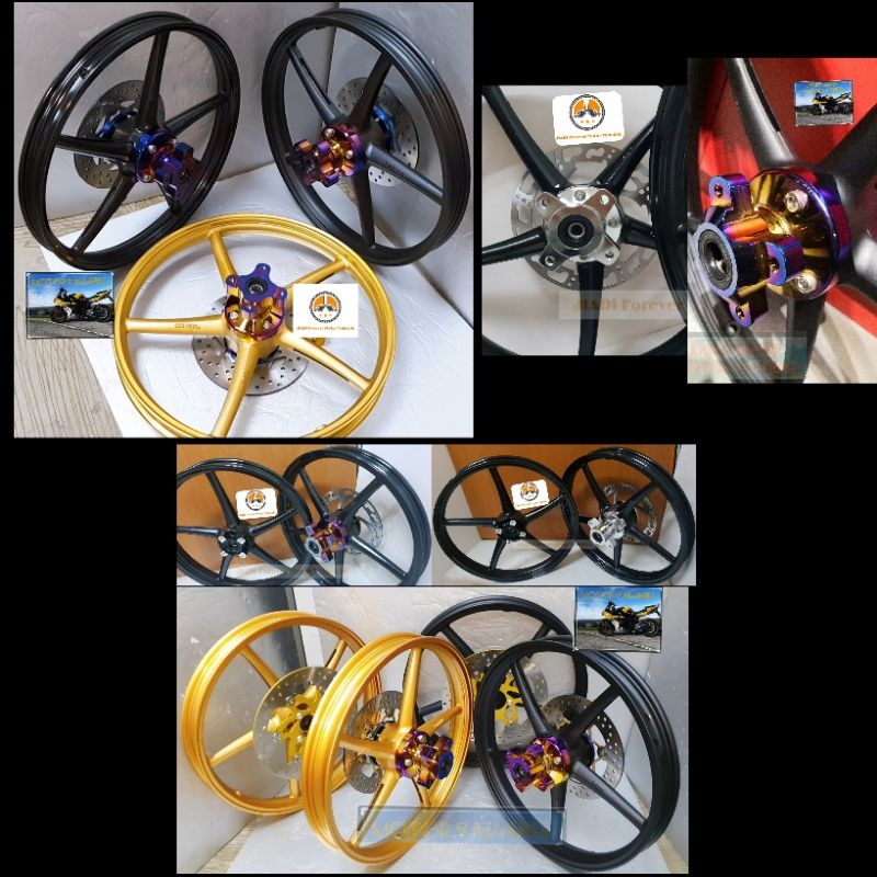 SP522 ENKE1 SPORT RIM + DISC + CUSTOM HUB Y15ZR/RS150/Y125Z/LC135 5S ...