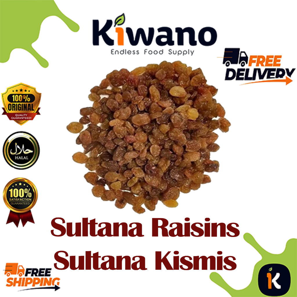 Sultana Raisins -Sultana Kismis 📢📢 (100g _250g_500g) | Shopee Malaysia