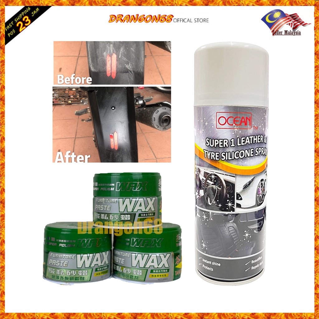 OCEAN SPRAY Wax tanikawa polish inner hitam /polish rubber / polish ...