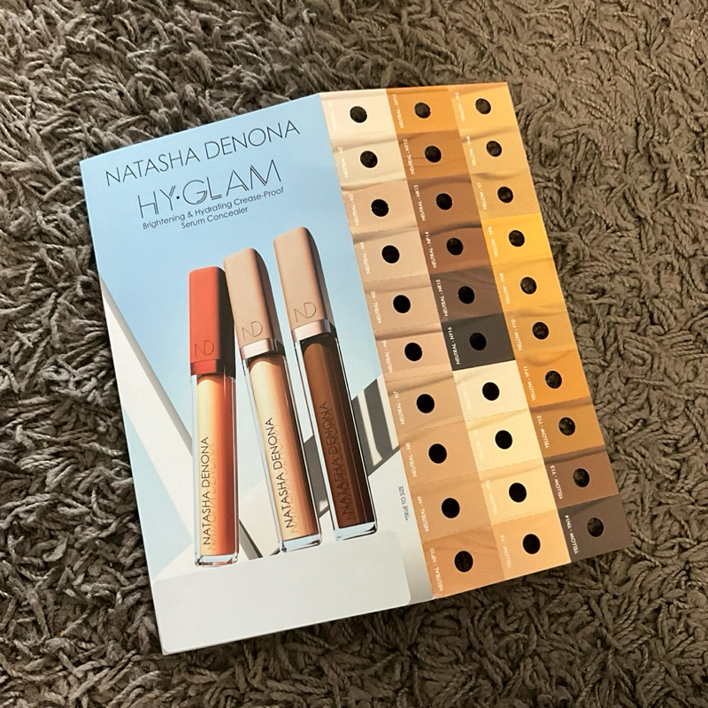 READY STOCK NATASHA DENONA Hy-Glam Concealer Sample Card | Shopee Malaysia