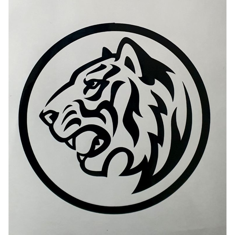 STICKER HARIMAU BULAT TAMPAL LUAR DAN STICKER CUTTING | Shopee Malaysia