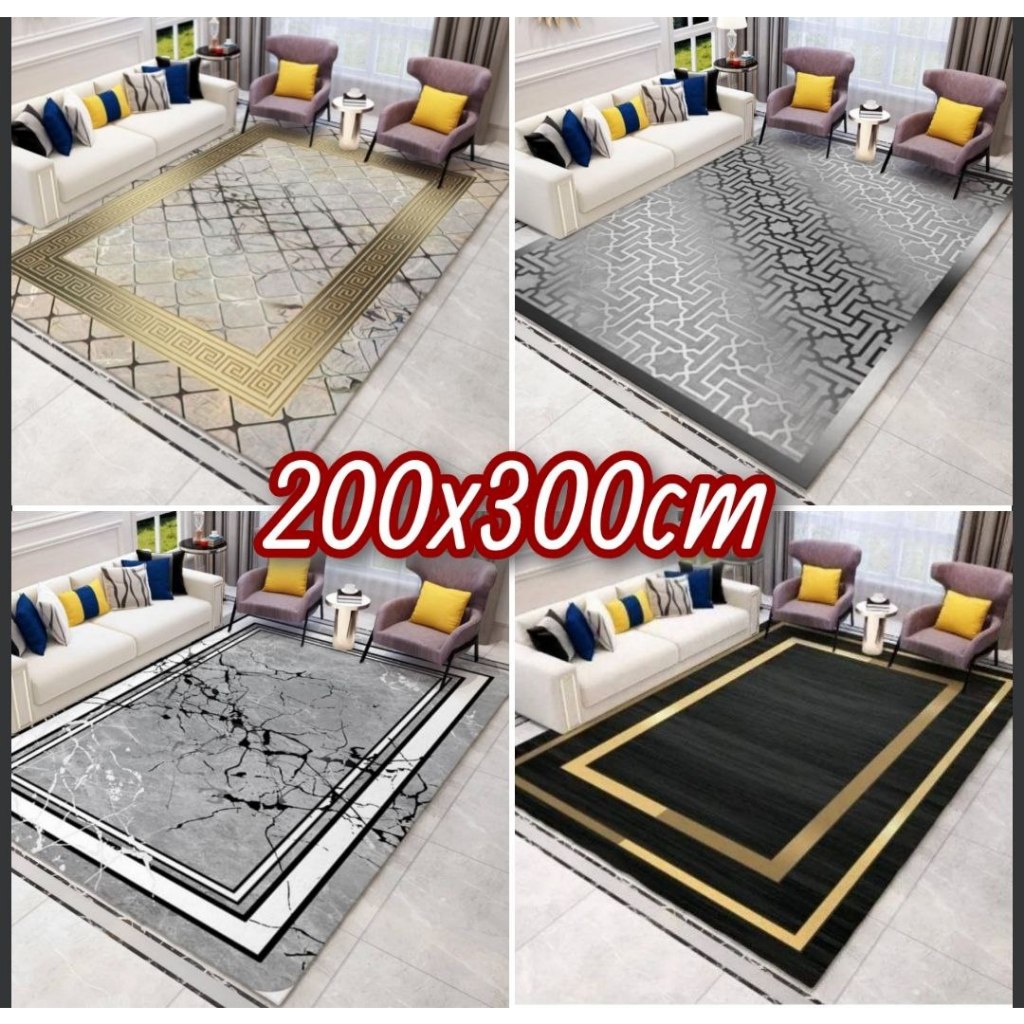 200x300cm carpet velvet paling besar | karpet 3d ruang tamu | 5XL 6XL ...
