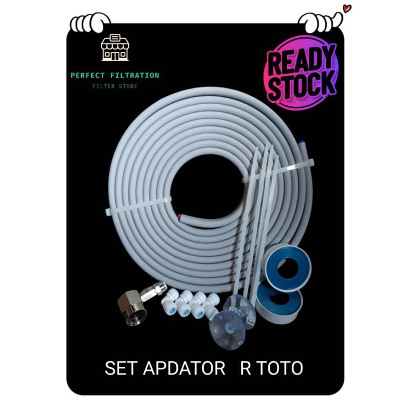 WATER TUBBING 5 METER 1/4" (1 SET) Coway Elken LG Cuckoo SKMagic Water ...
