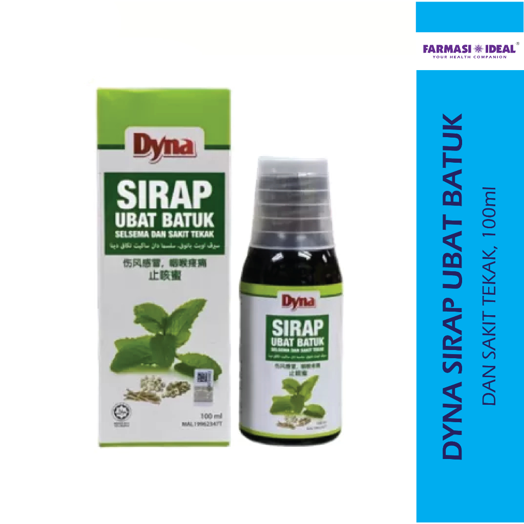 Dyna Sirap Ubat Batuk Selsema dan Sakit Tekak 100ml (Relieve chest ...