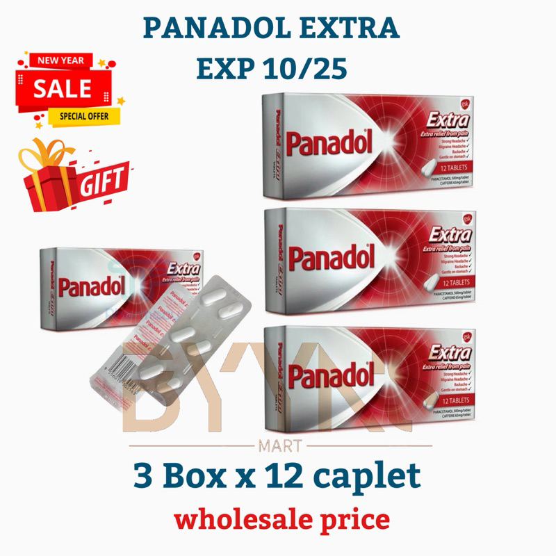 PANADOL EXTRA 12 CABLET EXP25/26 ( READY STOCK) | Shopee Malaysia
