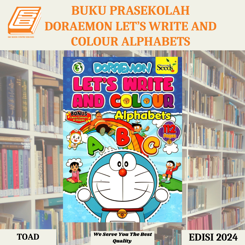 [SBCB] Buku Prasekolah : Doraemon Let's Write and Colour Alphabets ...
