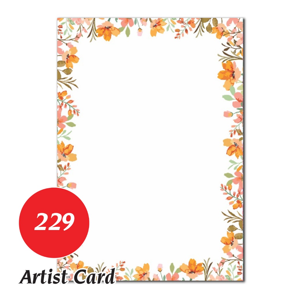 A4 Artist Card | A4 Fancy Artist Card | A4 Folio Card | Fancy Card ...