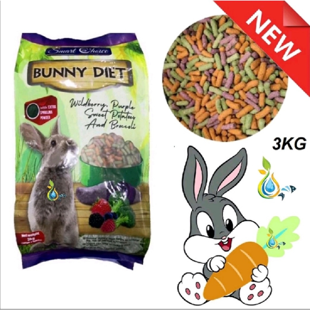 SMART CHOICE BUNNY DIET 3KG RABBITS FOOD (MAKAN ARNAB) | Shopee Malaysia