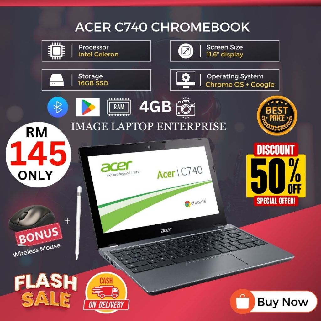 [BULK LAPTOP DEALS] Acer Chromebook C740 (Play Store) - Intel Celeron ...