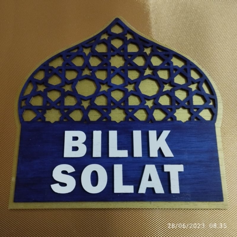 Bilik / Ruang Solat Signage. Islamic Designs / Decorations. | Shopee ...