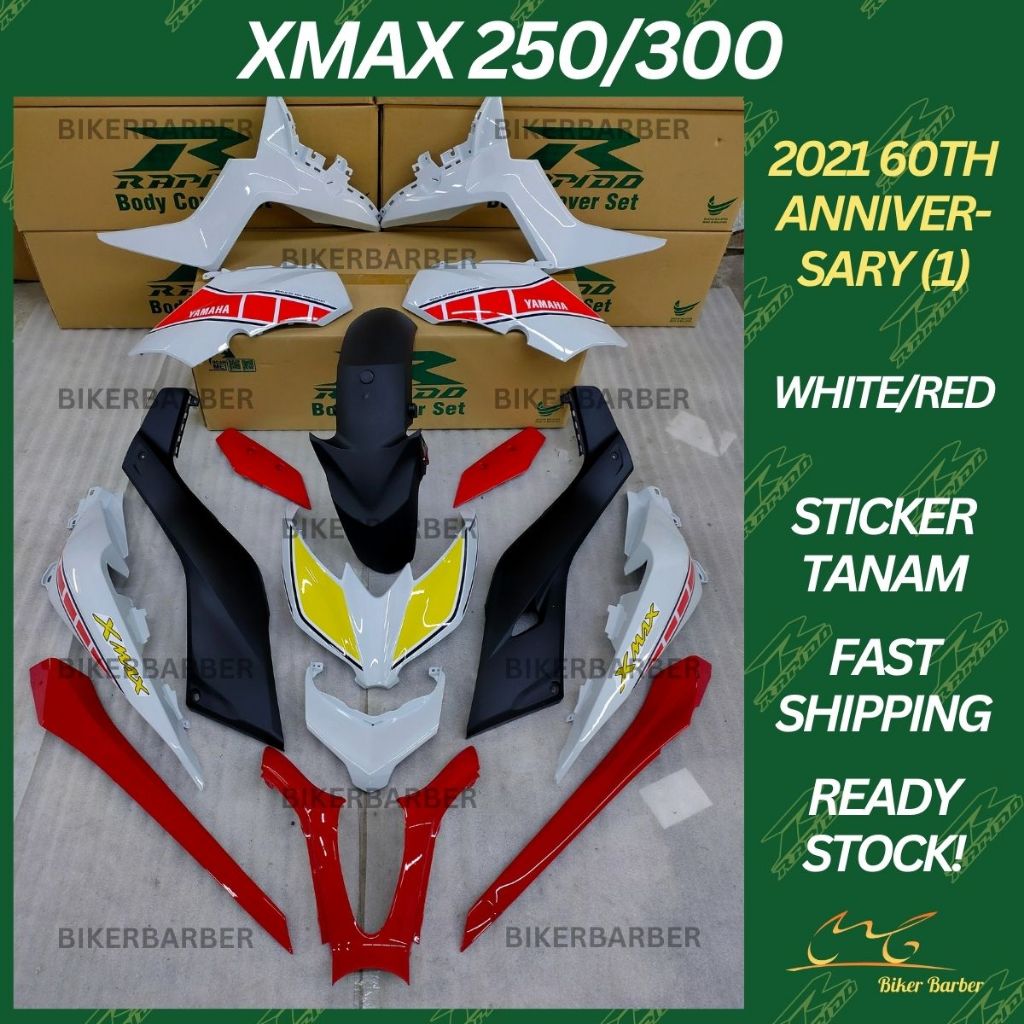 RAPIDO Coverset Yamaha Xmax 250/300 (Year 2021) 60th Anniversary (1 ...