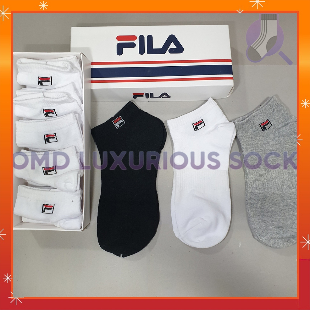 Fil@ Kotak Light Sport Stokin Pendek OOTD Socks Men Women Lelaki ...