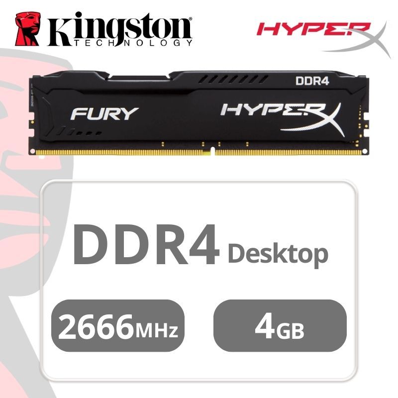 {Stok Tersedia} Kingston HyperX FURY DDR4 RAM 4GB 8GB 16GB Desktop Laptop GAMING USED 2133 2666 ...