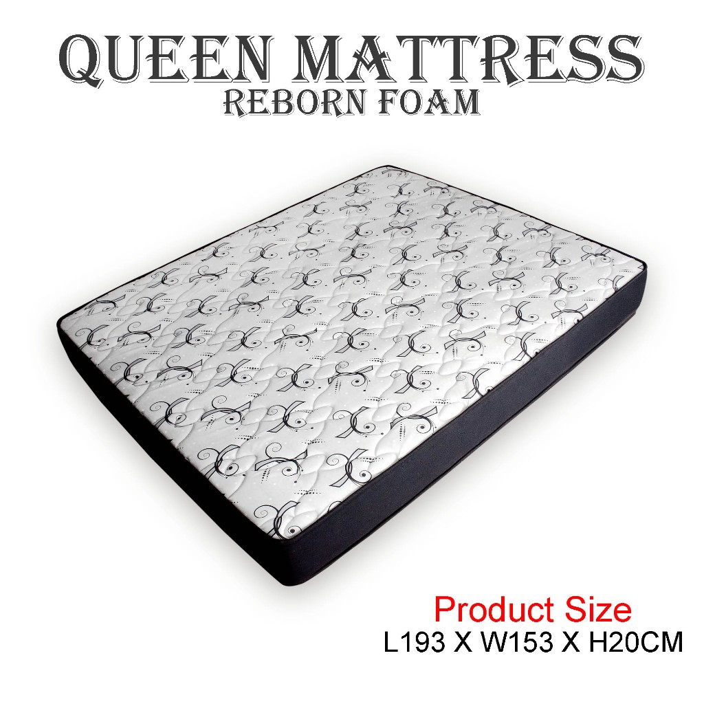 EE HOME Queen Size 8 Inch Rebonded Foam Sponge Mattress Tilam Queen ...