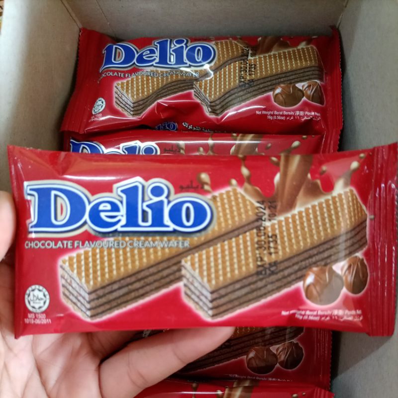 DELIO CHOCOLATE FLAVOURED CREAM WAFER | Shopee Malaysia