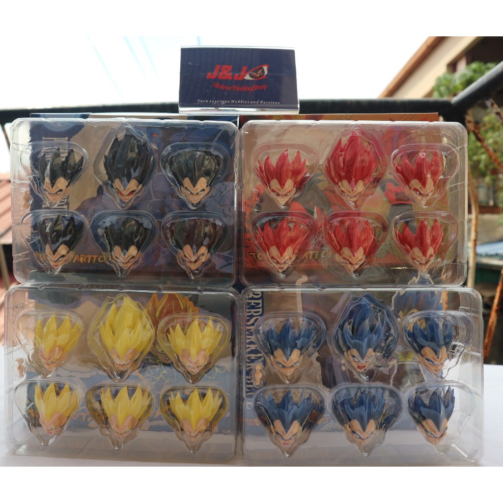 CUSTOM TONSEN ARTTOYS VOL.1 BLACK HAIR VEGETA VOL.2 SS VEGETA VOL.3 RED ...