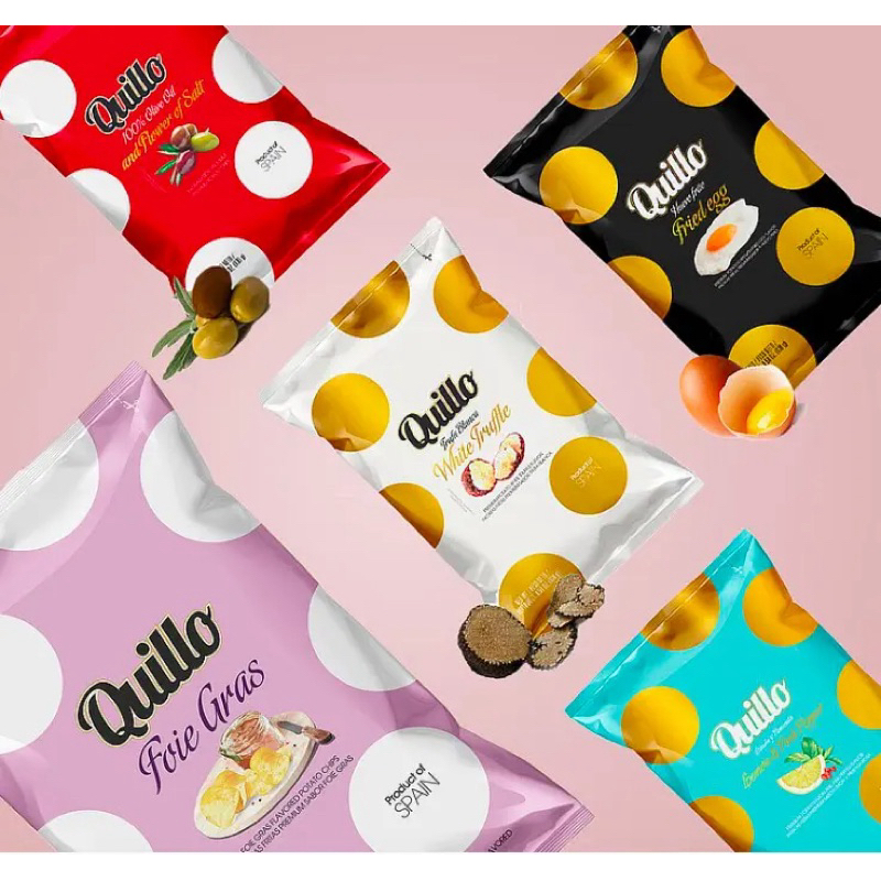 Quillo White Truffle Potato Chips 130g, Variety | Shopee Malaysia
