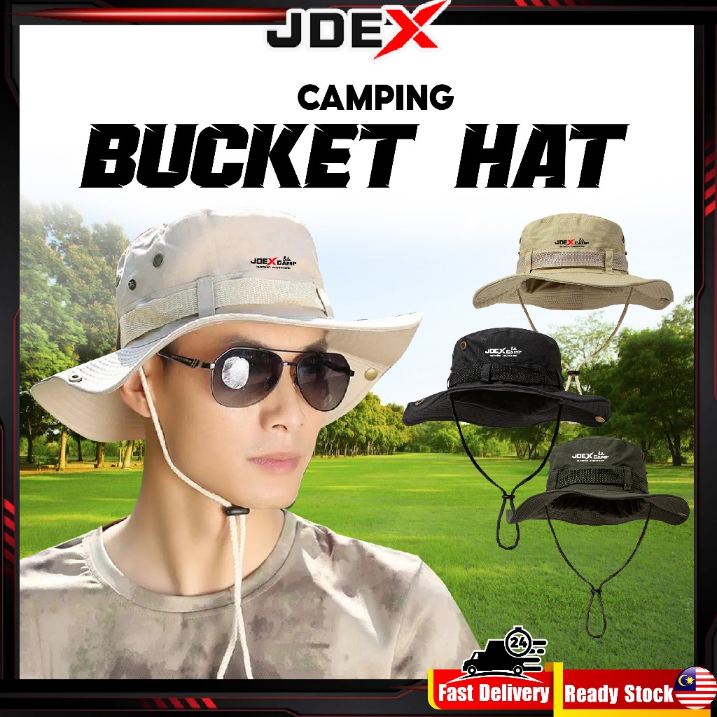 Jdex Packable Hat Foldable Camping Hat Outdoor Bucket Hat Topi Hiking ...