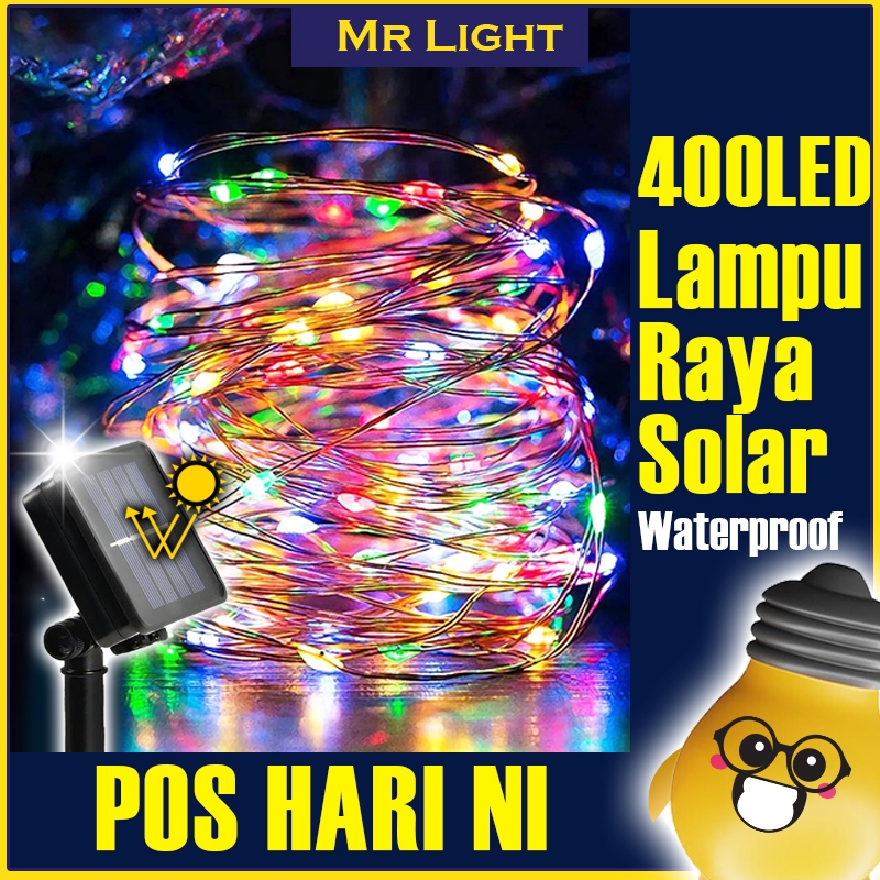 2025 Viral 33M LED Lampu Raya Solar Lip Lap Waterproof Outdoor Lighting ...
