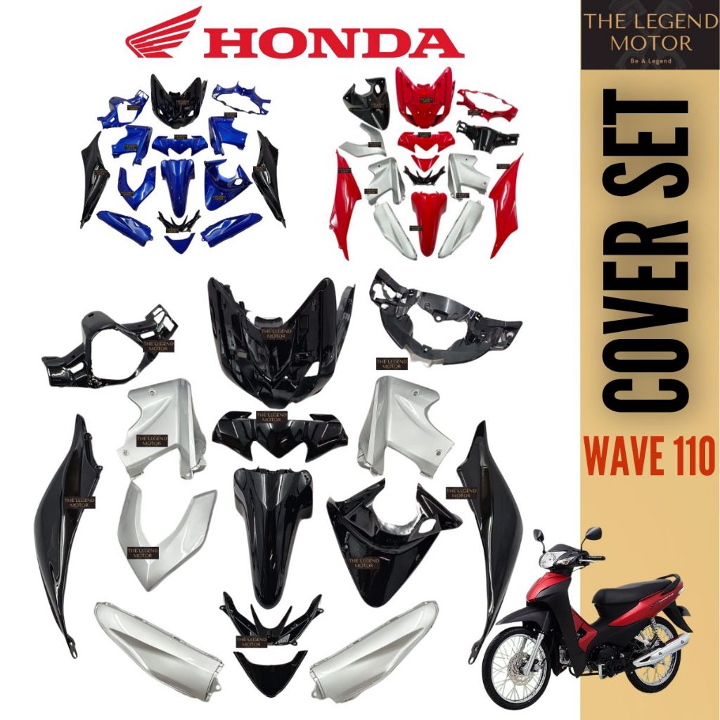 HONDA WAVE 110 WAVE110 Coverset Body Cover Set Complete Set 100%Good ...