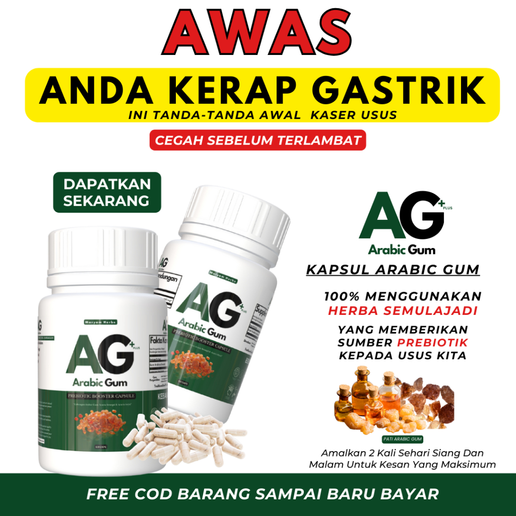 AGPLUS PREBIOTIC BOOSTER CAPSULE - MARYAM HERBS (READY STOCK) - KAPSUL ...