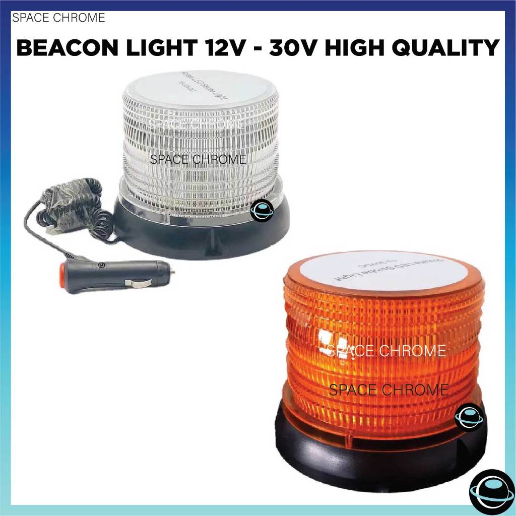 CAR LED LAMP BEACON LIGHT LED WARNING LIGHT LED YELLOW 12V-24V LAMPU ...