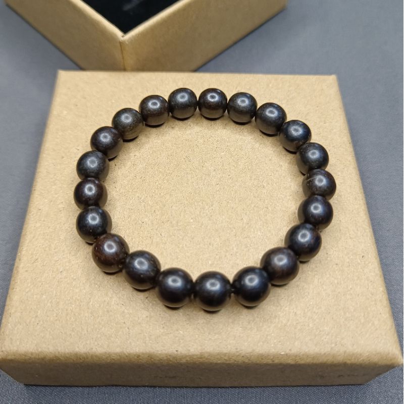 【Gelang Teras Kemuning Hitam】Kemuning Hitam Asli 100% || 8mm (Gelang ...