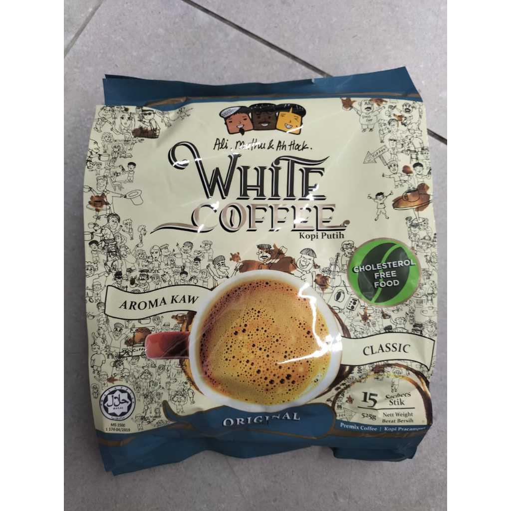 ALI,MUTHU & AH HOCK WHITE COFFEE 15 STIK **WITH FREE GIFT | Shopee Malaysia