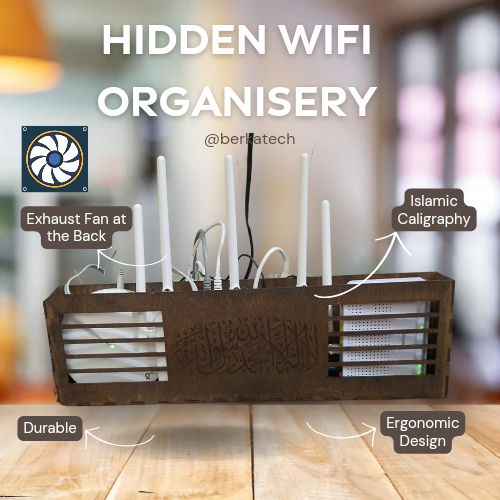 BERKATECH WIFI Organiser Box | Hidden WIFI FIBRE Router Switch | Shopee ...