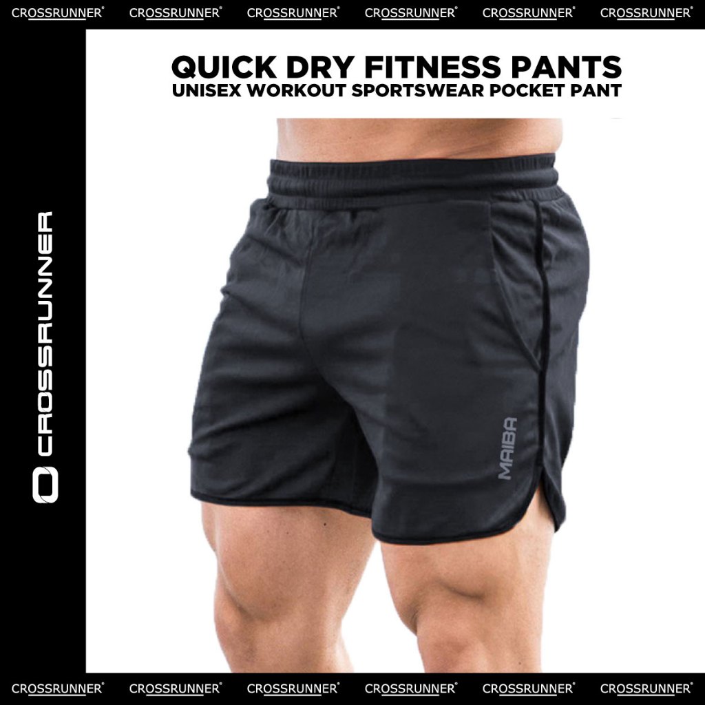 CROSSRUNNER MAIBA Men Gym Fitness Short Pant Unisex Quick Dry ...