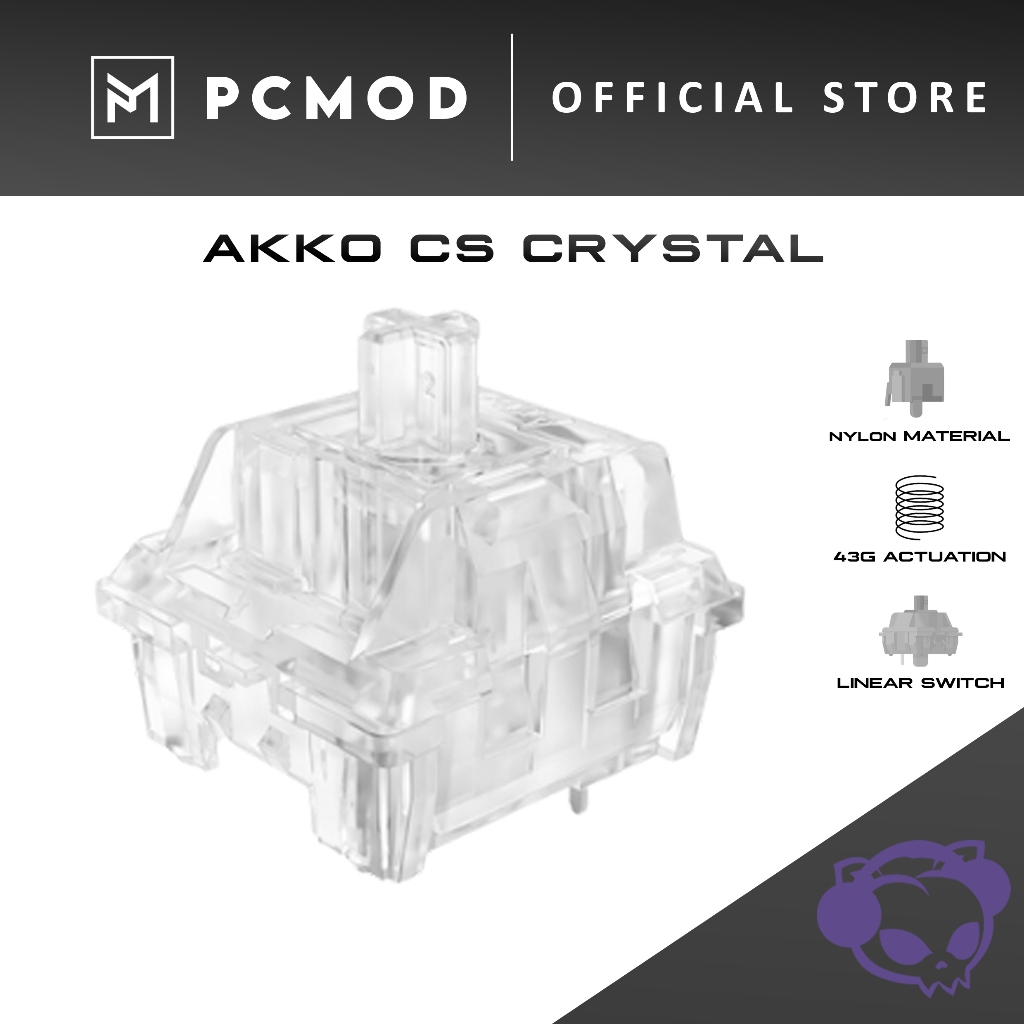 AKKO CS Crystal | Linear Switch for Mechanical Keyboards | PCMOD x KEYMOD | Shopee Malaysia
