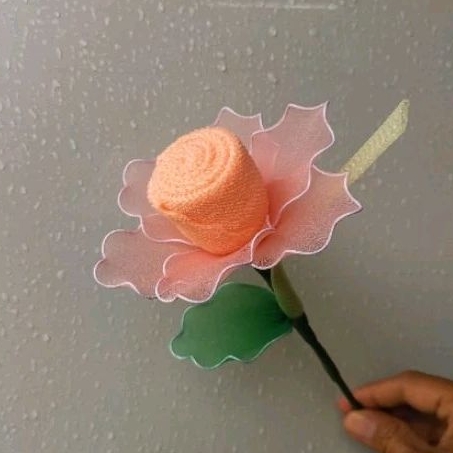 Bunga telur stokin rose towel premium, kelopak dua layer(wedding ...