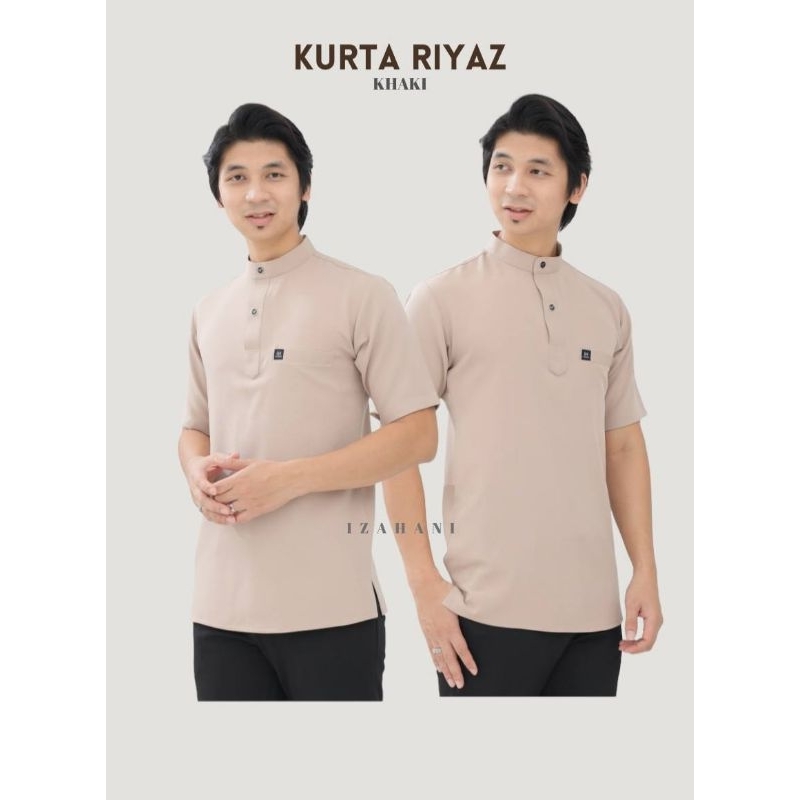 KURTA LELAKI SMART BERKOLAR SLIM FIT | KURTA RIYAZ KAIN PREMIUM 5 WARNA PASTEL (RAYA 2024 ...