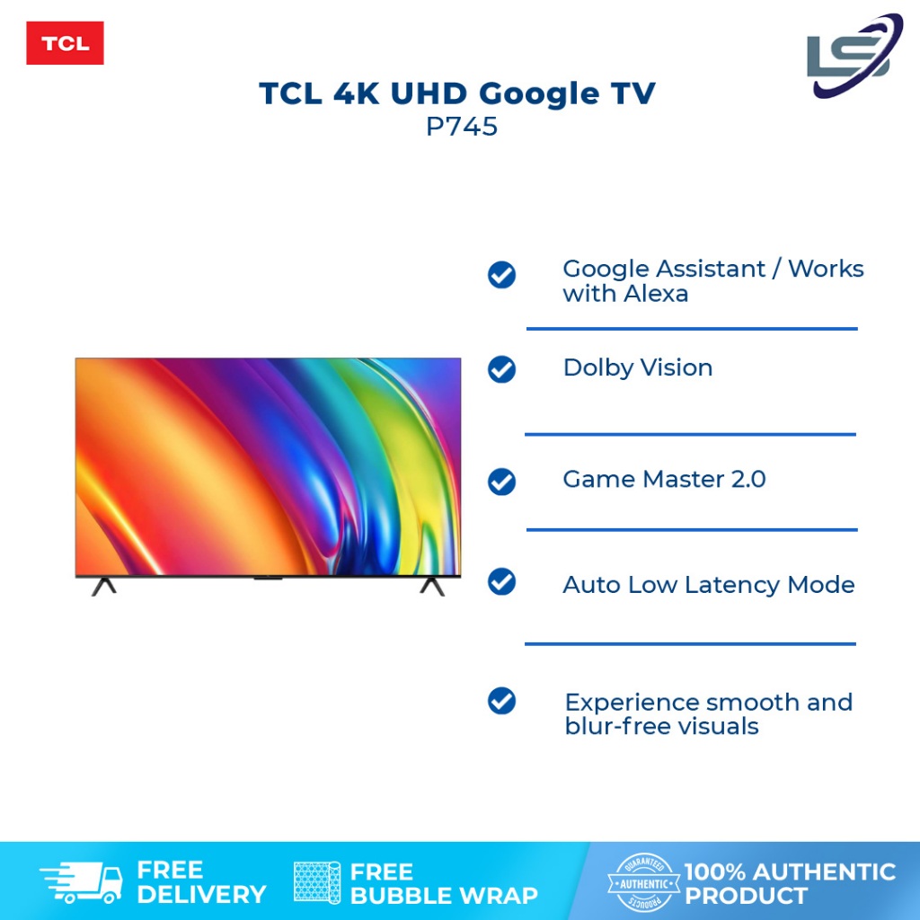 TCL 85"/98" 4K UHD Google TV | 85P745 / 98P745 | 4K UHD+HDR 10 | 120Hz ...