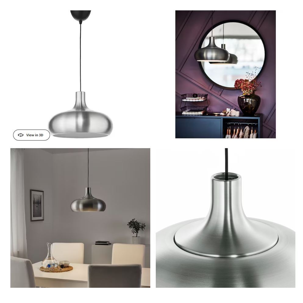 VAXJO Pendant lamp | Ceiling Lamp | Hanging Lamp - aluminum - 38 cm ...