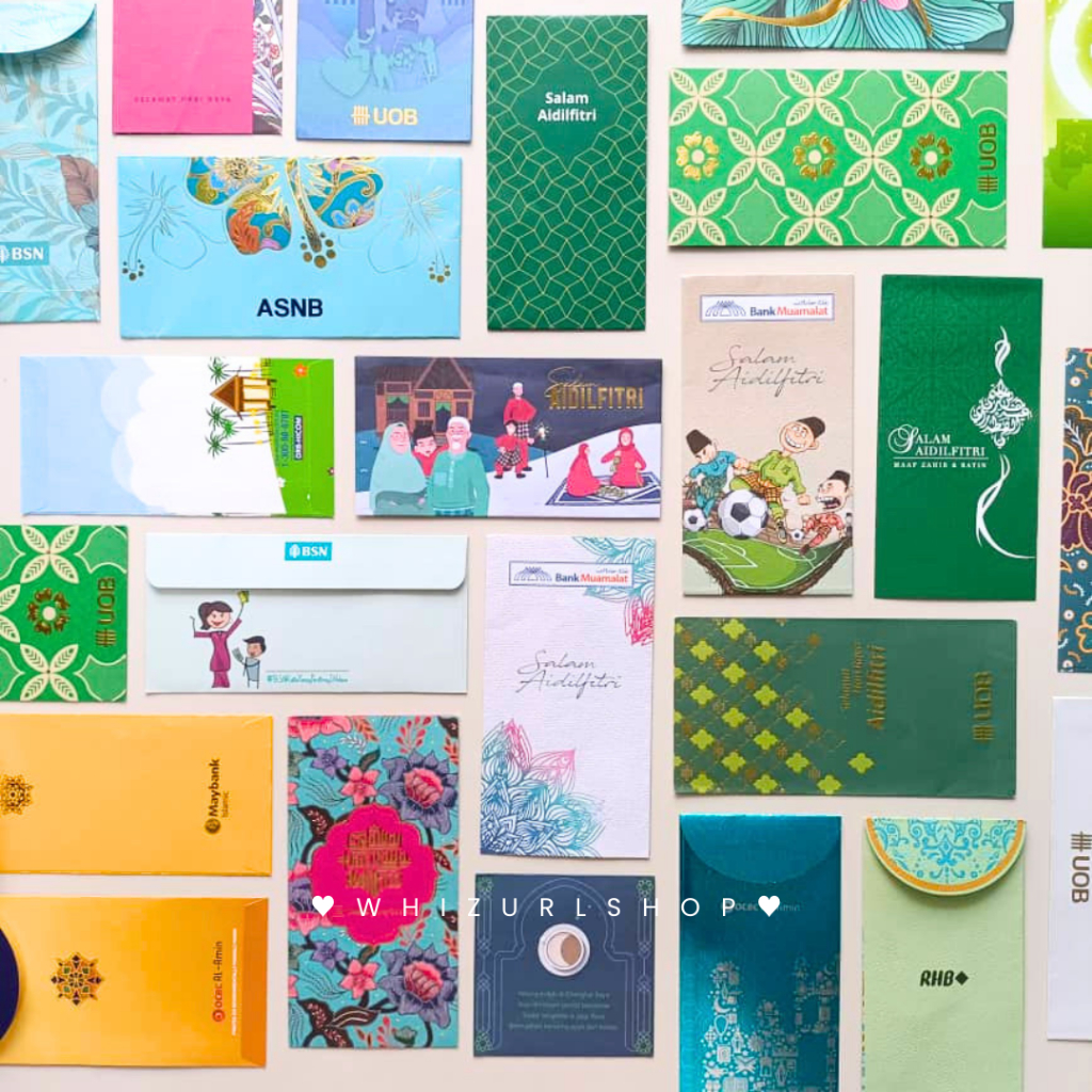 Sampul Duit Raya & CNY Previous Banks Collection Money Envelopes Money ...