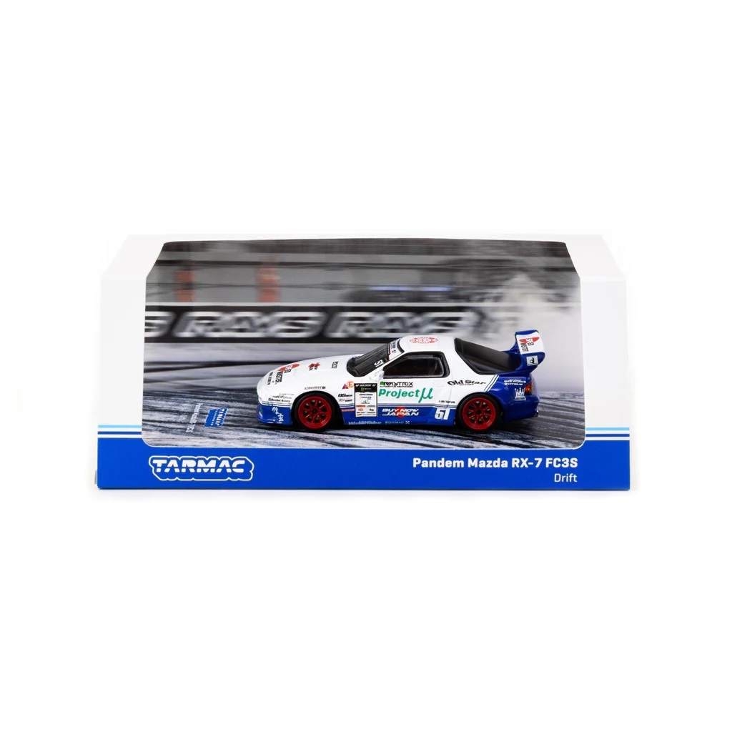 Tarmac Works 1/64 Pandem Mazda RX-7 FC3S - Drift TOYO Tires (HOBBY64) | Shopee Malaysia